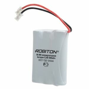 Аккумуляторная сборка Robiton T207 NiMh 3.6В 600mAh DECT-T207-3XAAA, 1шт.