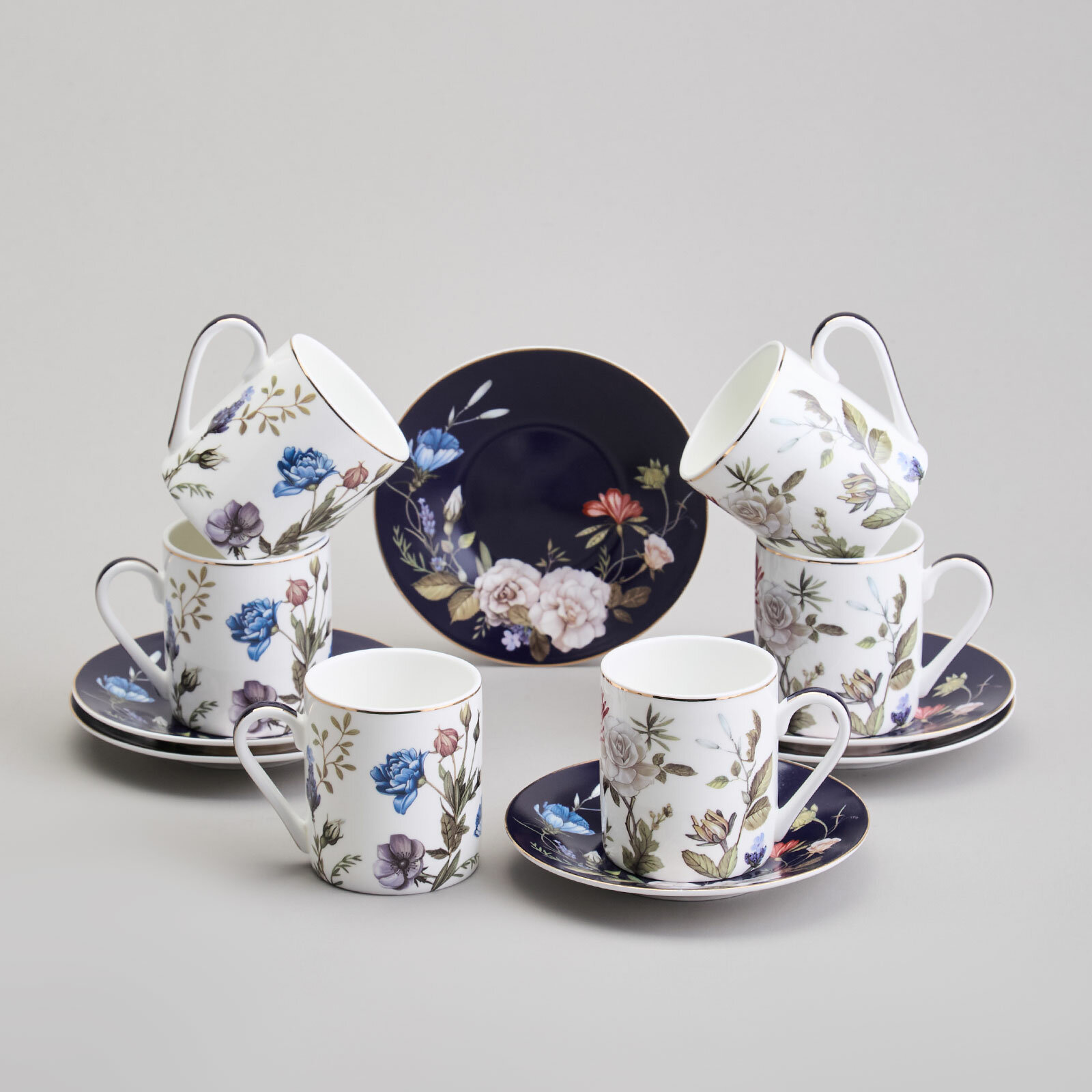 Кофейный набор 86-2550-1 lefard belle на 6 пер. 12 пр. 100 мл