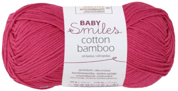 Cotton Bamboo /Коттон Бамбу/ пряжа Schachenmayr Baby Smiles, MEZ, 9807370 (01136, himbeere (малина), розовый)