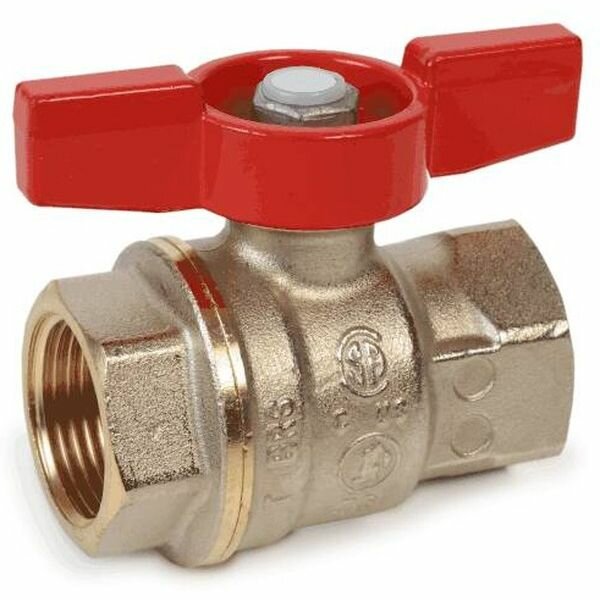 Кран шаровой Giacomini Dado полнопроходной 3/4" ВР-ВР бабочка (R911X024)