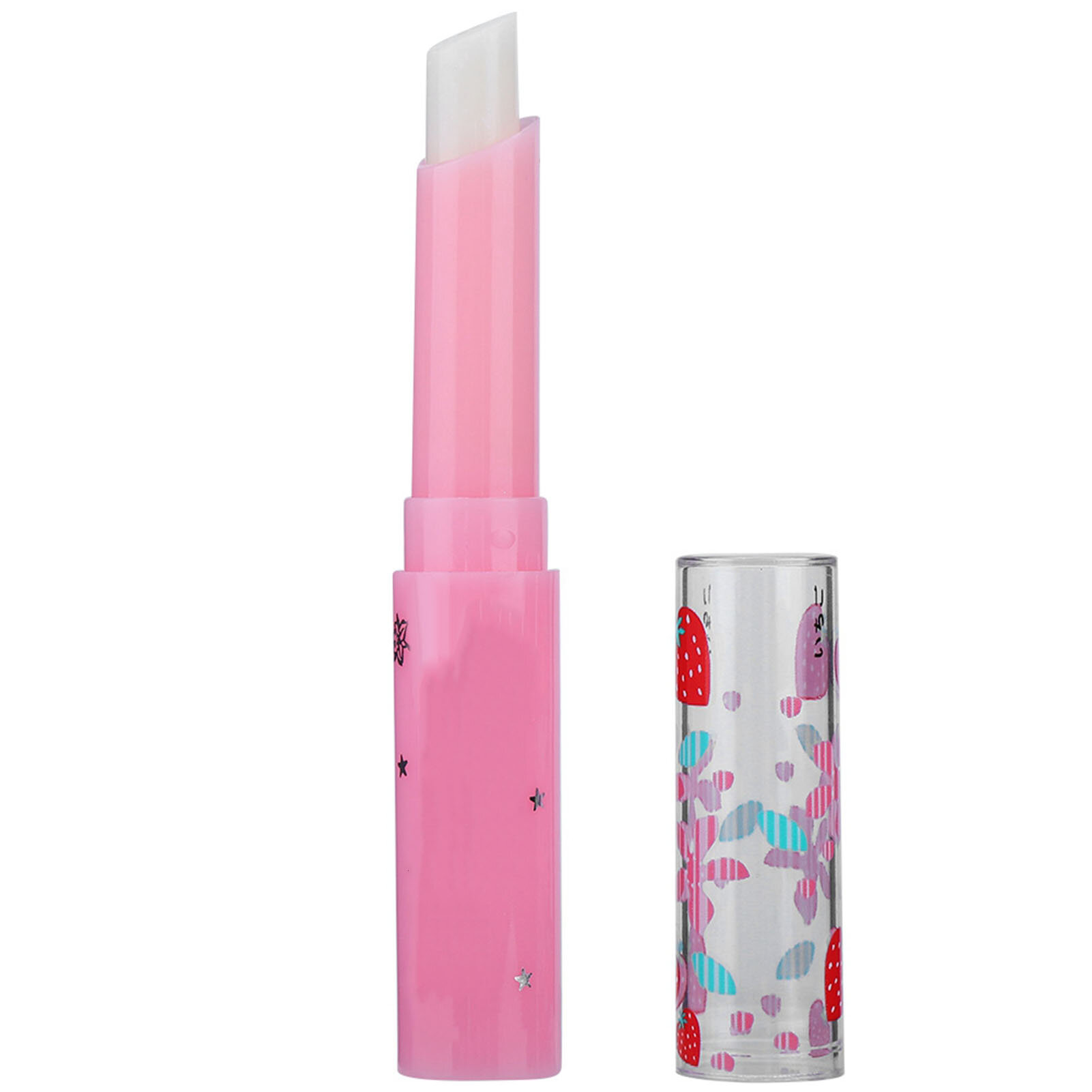 Клубничный увлажняющий бальзам для губ, меняющий цвет, водостойкая помада, увлажняющее средство для красоты и гладкости губ