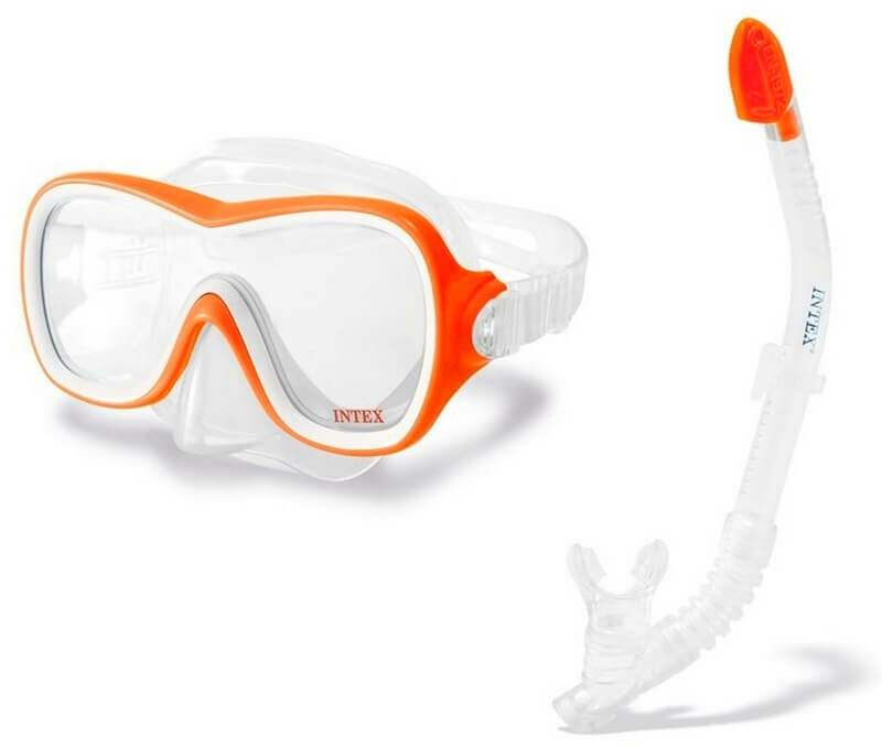 Набор для плавания WAVE RIDER, маска, трубка, от 8 лет, 55647 INTEX