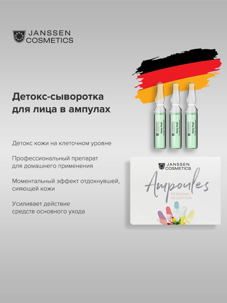 Сыворотка для лица Janssen Cosmetics детокс в ампулах 3 х 2 мл