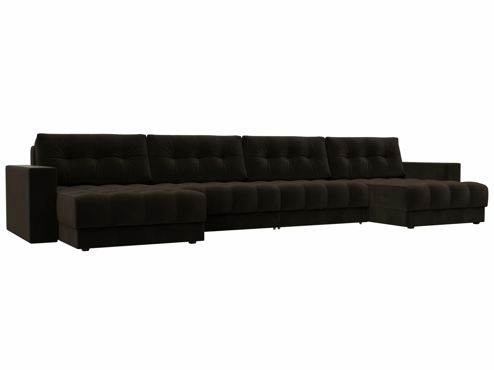 Диван П-образный с декором Бруно НПБ Лонг, Велюр