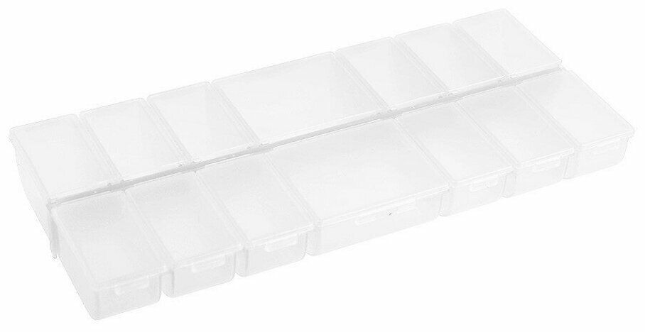 Коробка пластиковая для швейных принадлежностей "Gamma", арт. OM-043, цвет: прозрачный