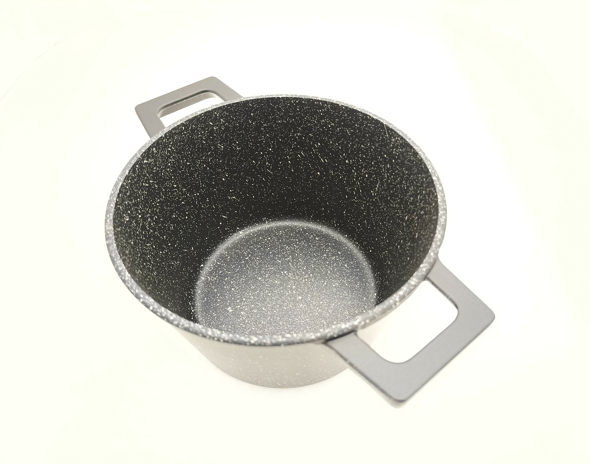 Кастрюля ЯрПосуда Quantanium, 3 л, черная, алюминий, антипригарное покрытие, мытье в посудомойке