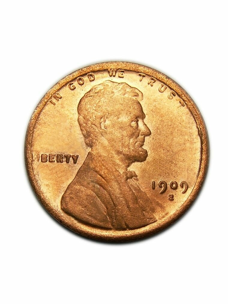 1 цент 1909 года США медные центы Линкольна UNC сувенирная копия монеты, нумизматика, деньги для коллекции