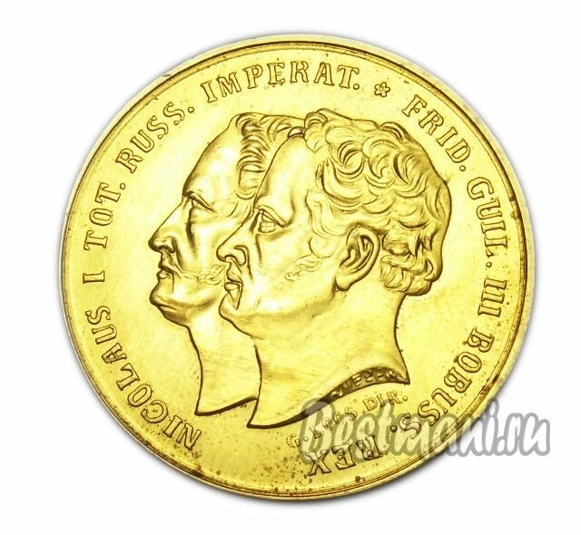 За Русско-Прусские маневры 1835, сувенирная копия медали в бронзе монеты, нумизматика, деньги для коллекции