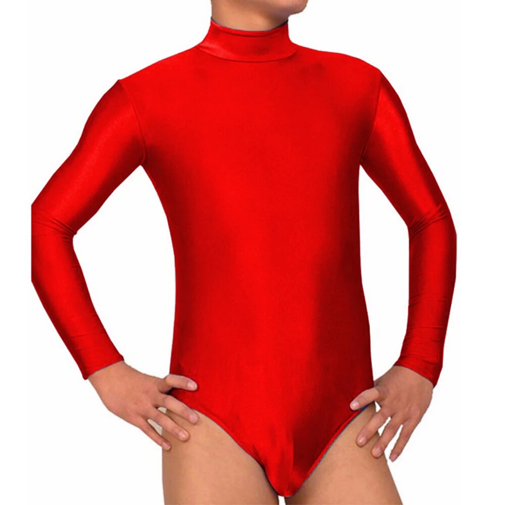 Speerise мужской гимнастический боди из спандекса Красный, М, Красный