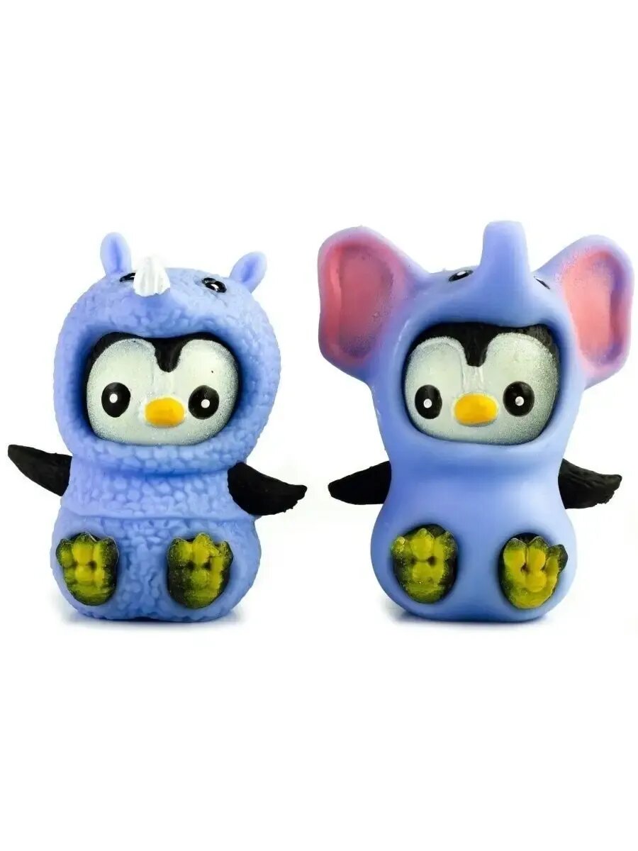 Резиновые фигурки-тянучки "Пингвины в костюмах" / 2 шт.