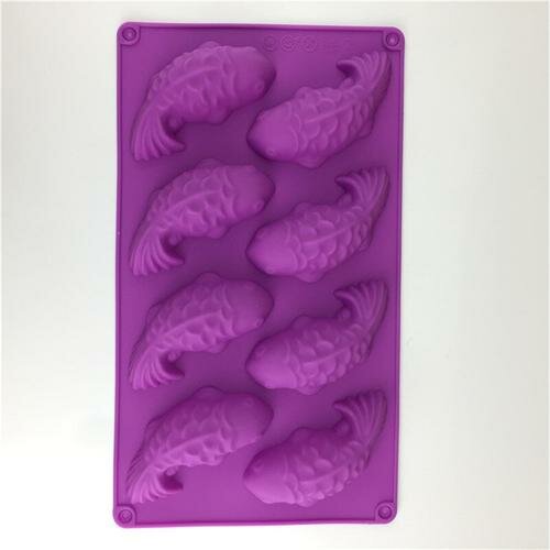 Новая 8 - пористая форма с ароматическим гипсом в форме золотой рыбки - 2 шт.