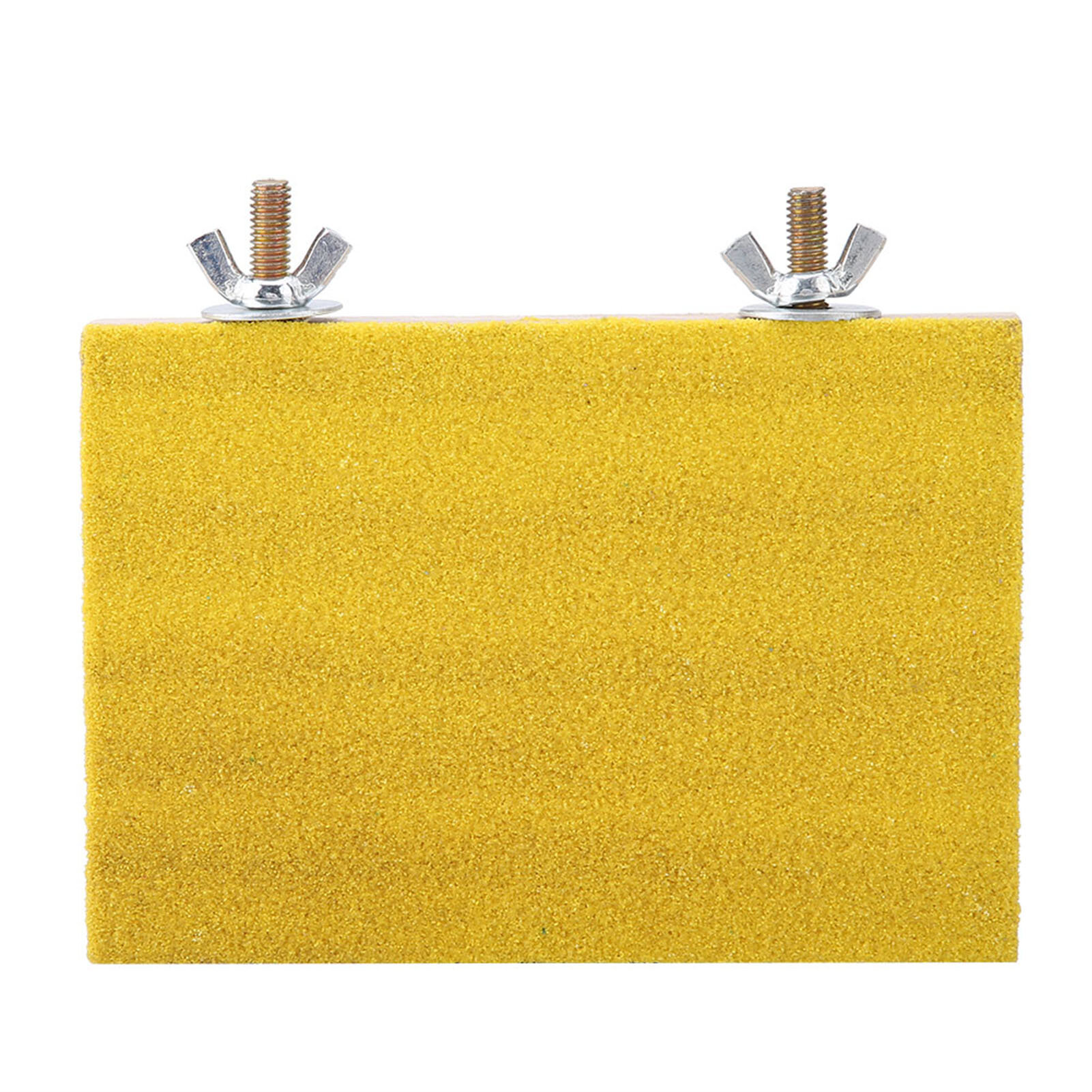 Bird Perch Stand Platform Toy Playground Paw Grinding for Pet Parrot Hamster Squirrel (Yellow)