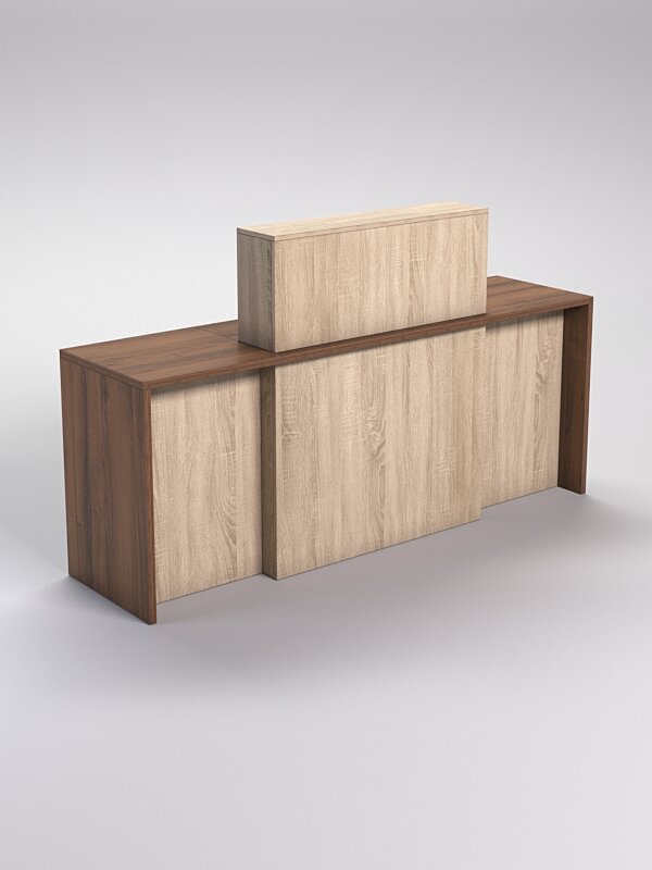 Ресепшн "Лирика" центральный, Орех + Дуб Сонома. Производитель товара - компания Westcom.