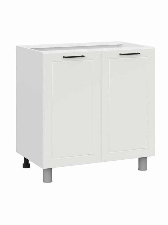 Кухонный модуль напольный, стол Сектор с полками, с доводчиками, 70х50.6х82.4 см, Белый / Бланж