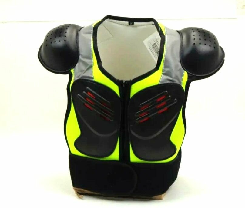 Мотозащита MOTAX Черепаха детская с длинной спиной без локтей зеленый XS