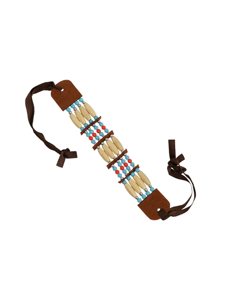 Повязка "Индейский стиль", 23 см *4 см, 1 шт. / Веселый праздник