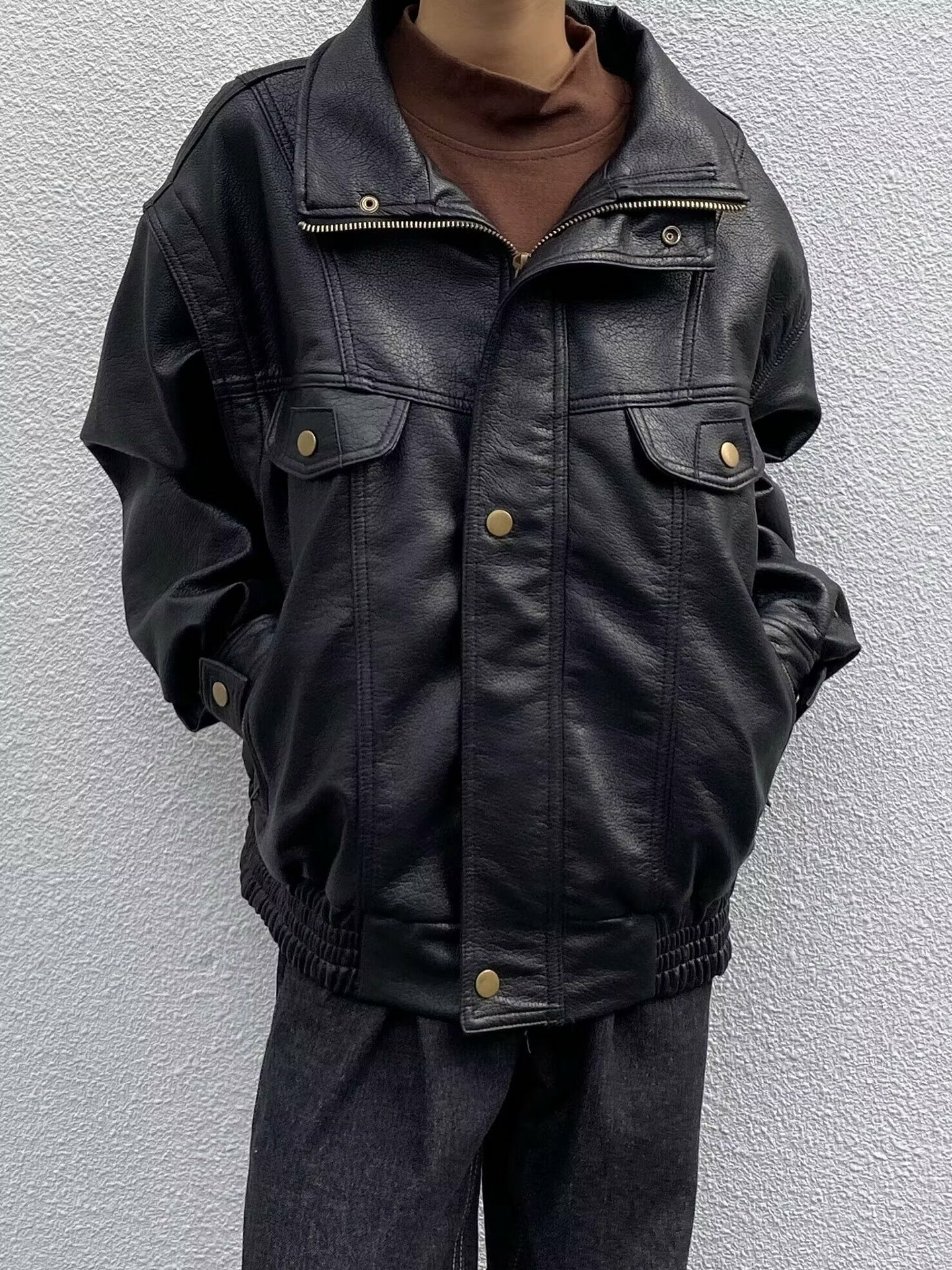 Куртка кожаная