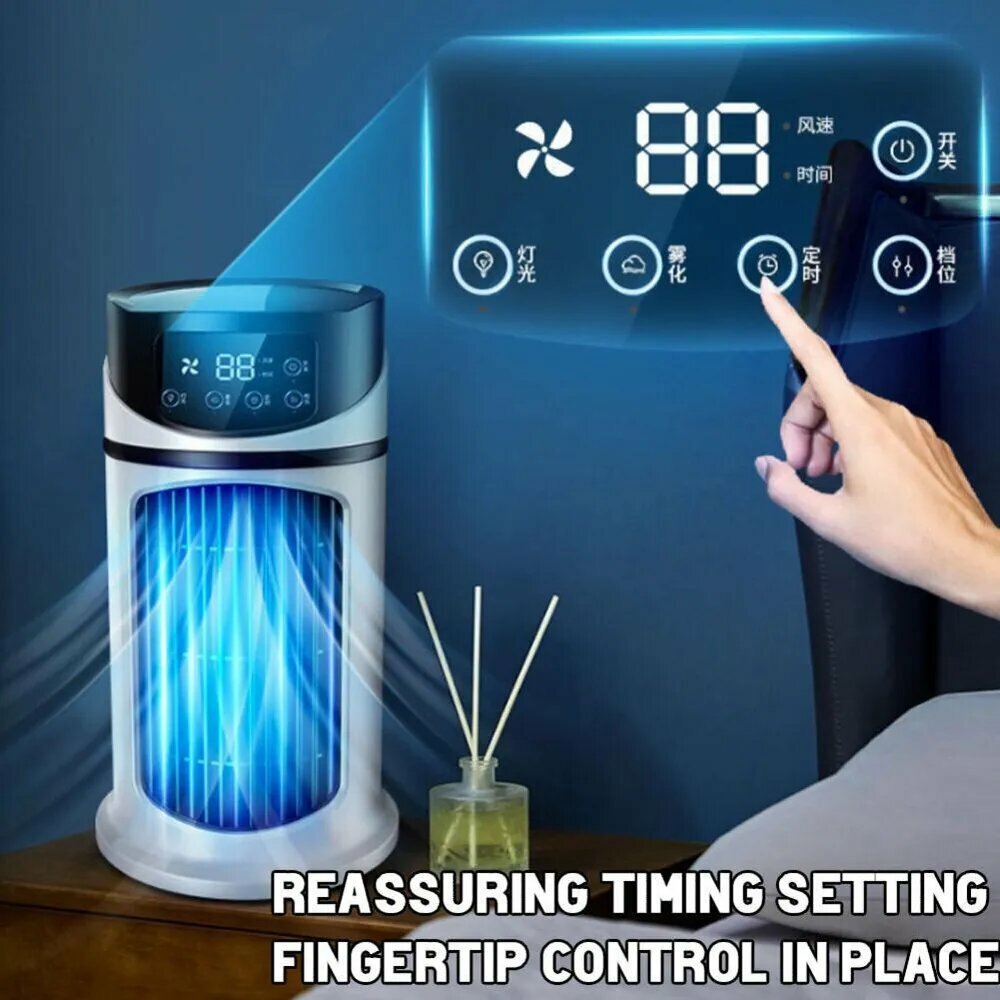 Напольный вентилятор Напольный Portable Air Conditioner Fan белый CYY2424A, белый