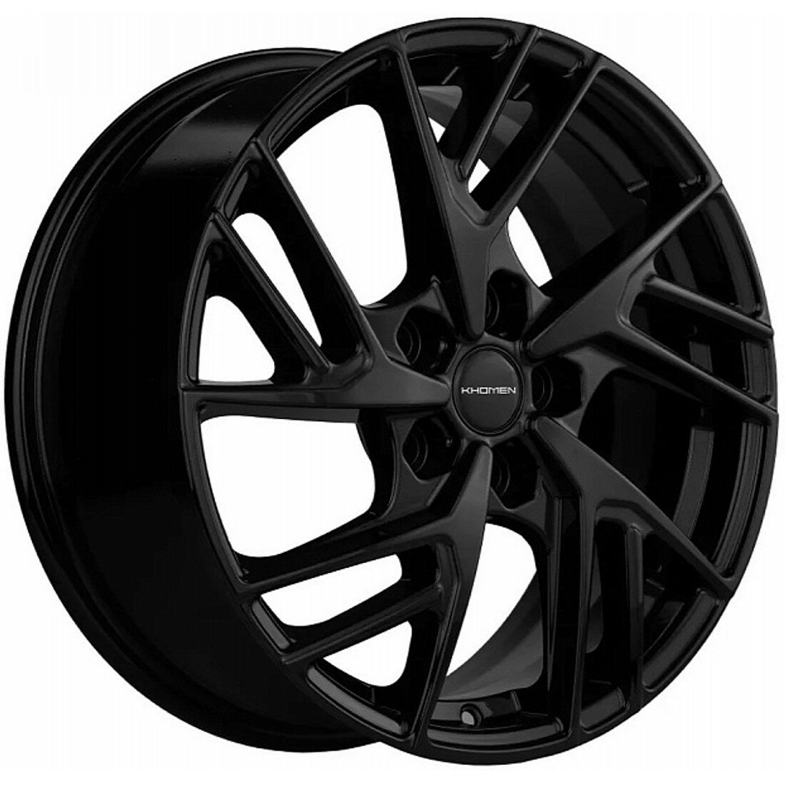 Колесный диск Khomen Wheels KHW1722 6,5x17 5x114,3 ET45 67,1 Black литой для автомобиля