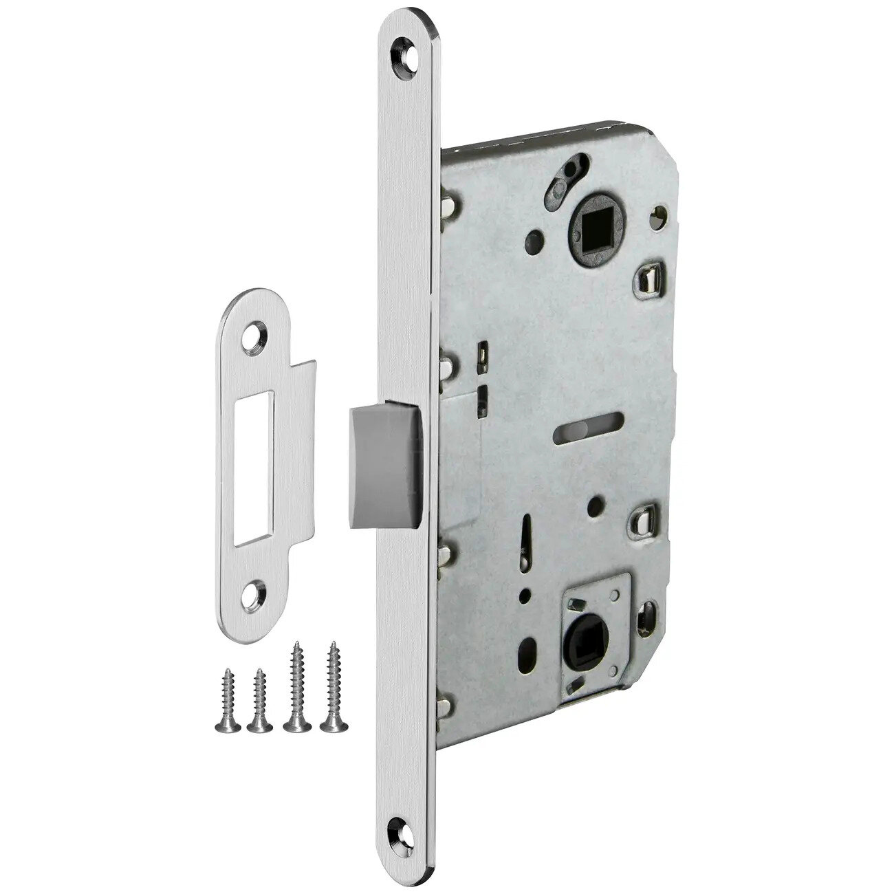 Защелка Ajax (Аякс) врезная PLASTLP96WC-50 сатинированный хром