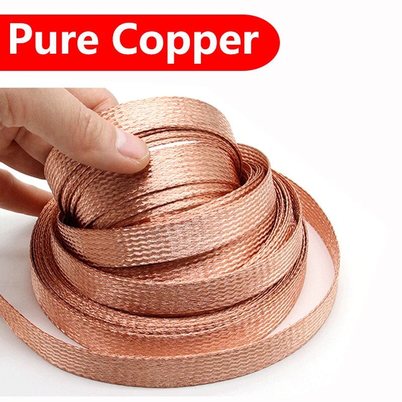 Медные кабельные рукава 2-28 мм Pure Copper, 2 meters, 14mm