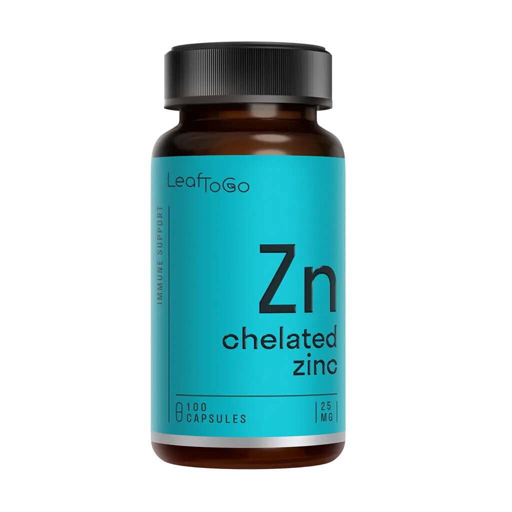 Leaf To Go Цинк хелатный желатиновые капсулы массой 350 мг 100 шт