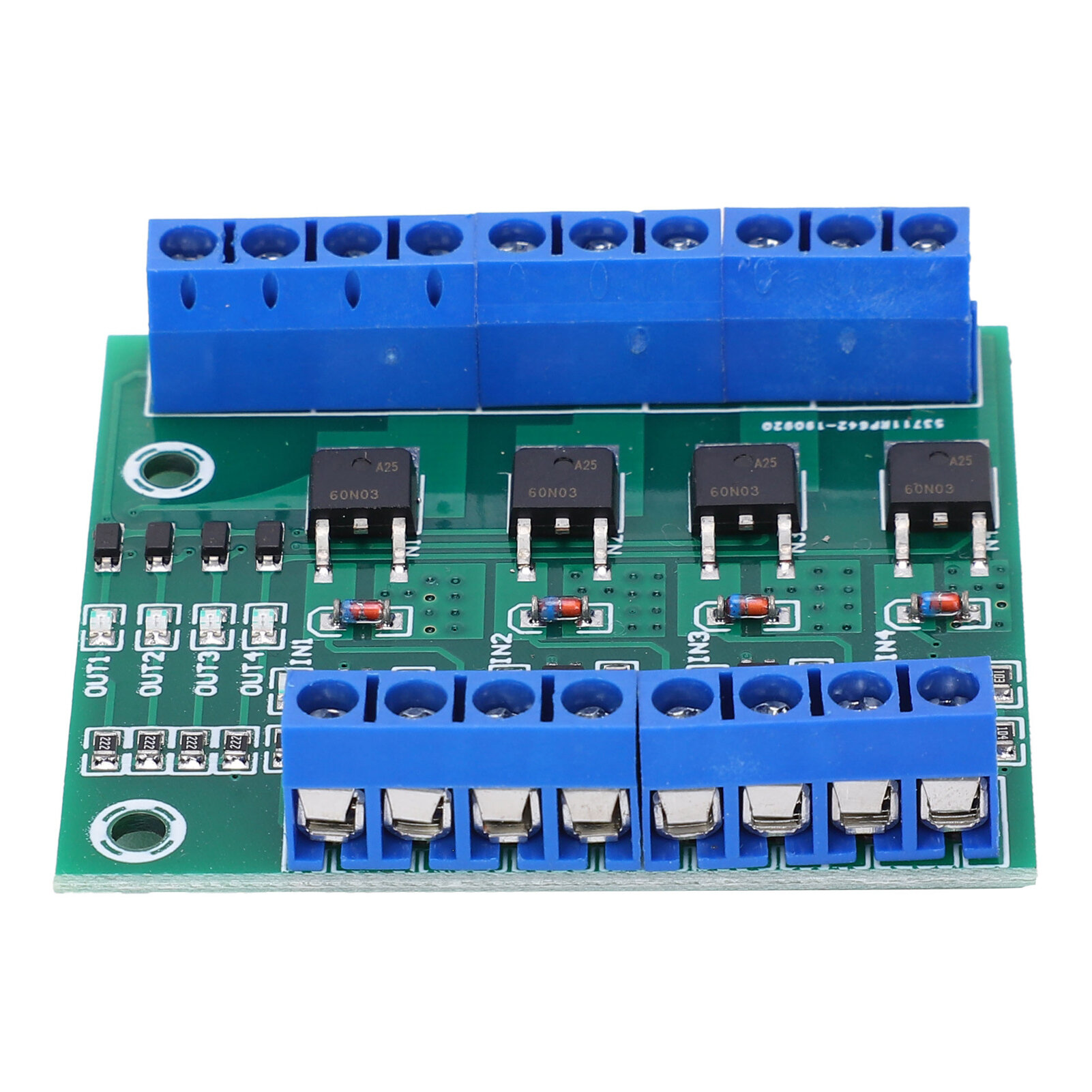4-канальный модуль на МОП-транзисторах для ПЛК с полевым эффектом, плата усиления с индикатором входного и выходного сигнала.