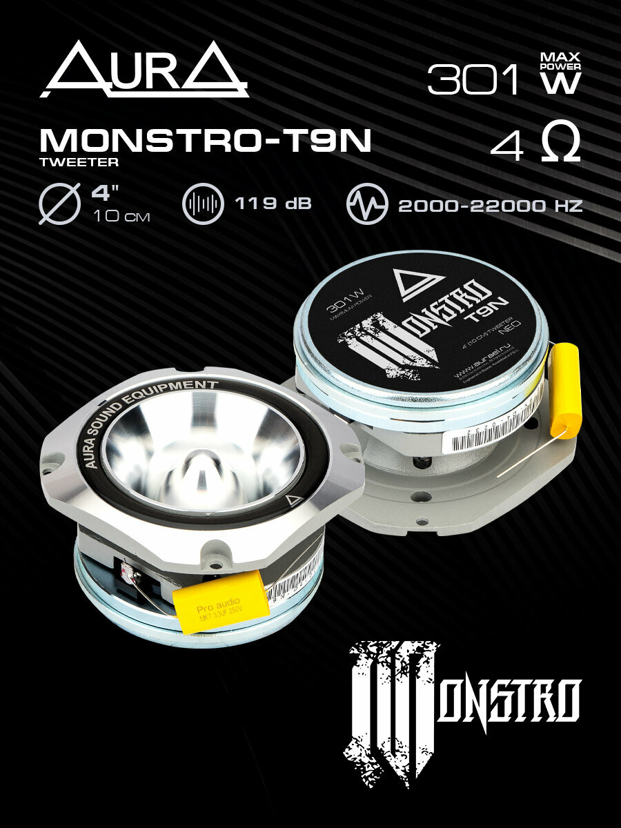 Рупорные ВЧ-динамики AurA MONSTRO-T9N