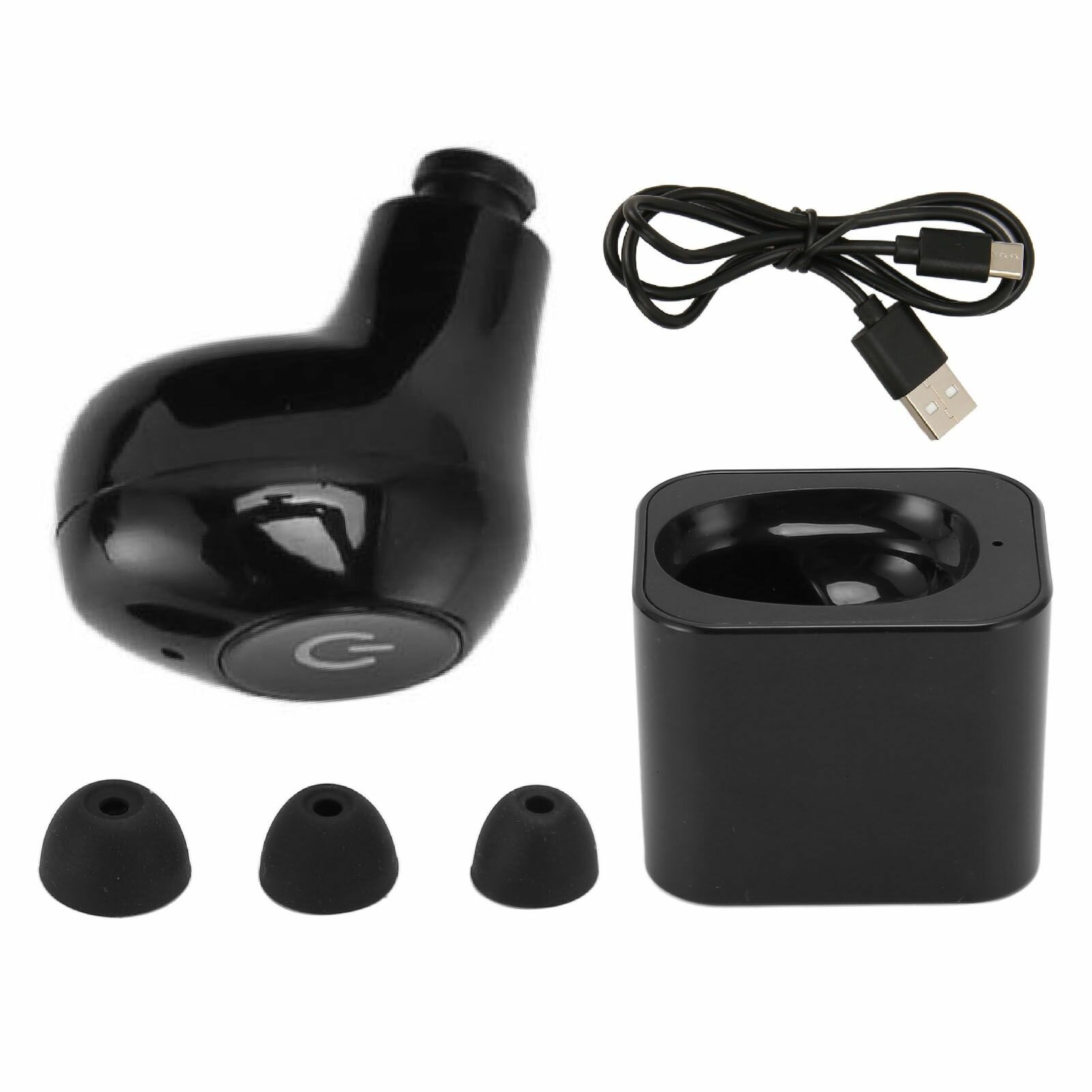 Наушники для усиления слуха одного уха с регулируемой громкостью, удобные, легкие, перезаряжаемые наушники для взрослых пожилого возраста