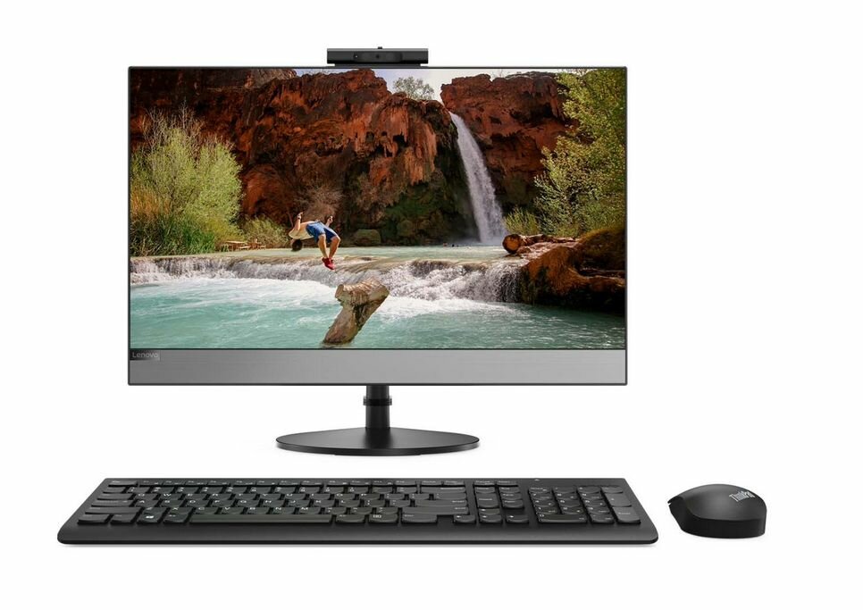 23.8" Моноблок Lenovo V530-24ICB AIO (10UW00G4RU) черный - 1920x1080, IPS, Intel Core i3 9100T, ядра: 4 х 3.1 ГГц, 8 ГБ, HDD 1024 ГБ, Intel UHD Graphics 630, Windows 10 Pro