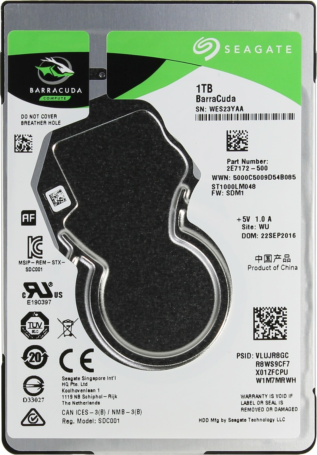 Жесткий диск 1Tb Seagate ST1000LM048 8mb (2,5", 5400rpm, SATA)