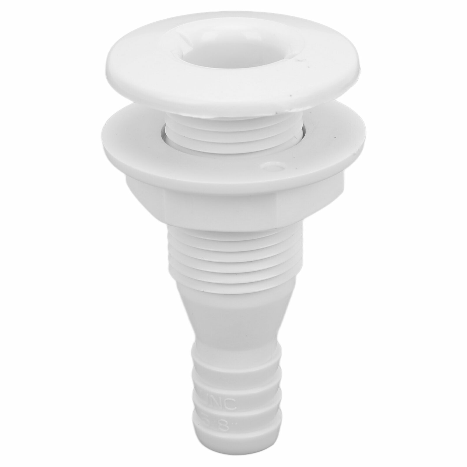 5/8 дюймов Сквозной Фитинг Для Корпуса Прямой ABS Ударопрочный Соединитель Для Шланга Аксессуар для Лодок MarinesWhite