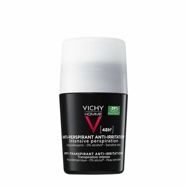 Дезодорант для чувствительной кожи 48 часов скидка -50% на второй Homme Vichy/Виши ролик 50мл 2шт