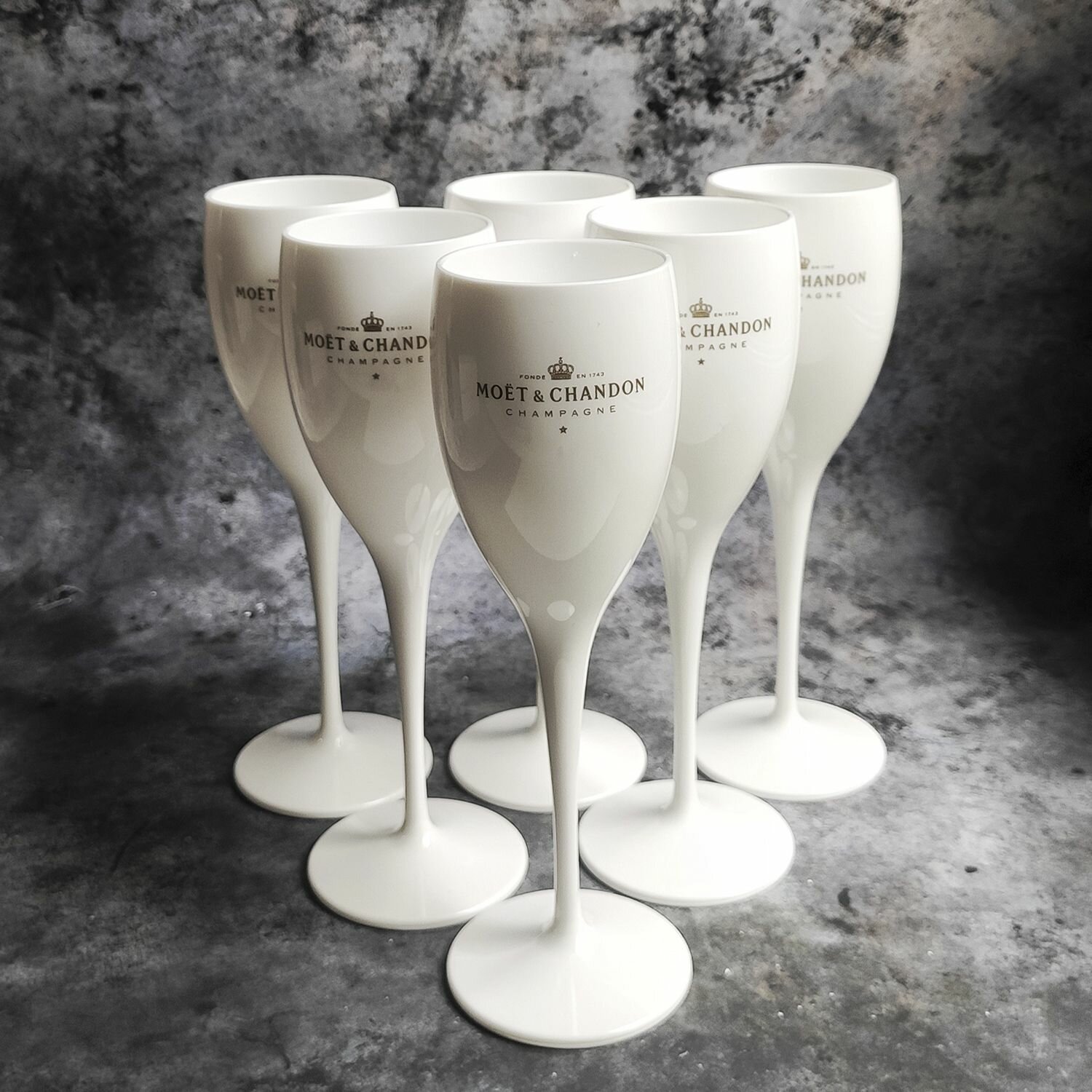 Бокалы пластиковые акриловые небьющиеся для шампанского, вина.