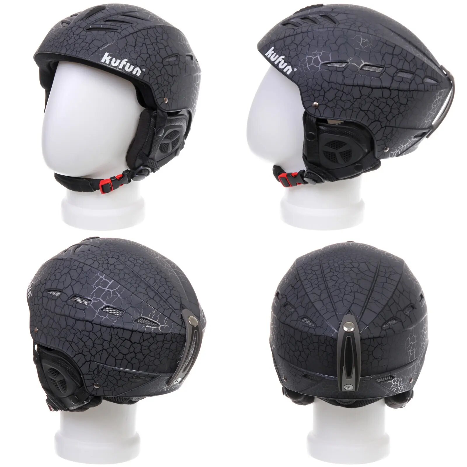 Шлем защитный для зимних видов спорта W-205 Black, размер L (59-61), комфорт и безопасность