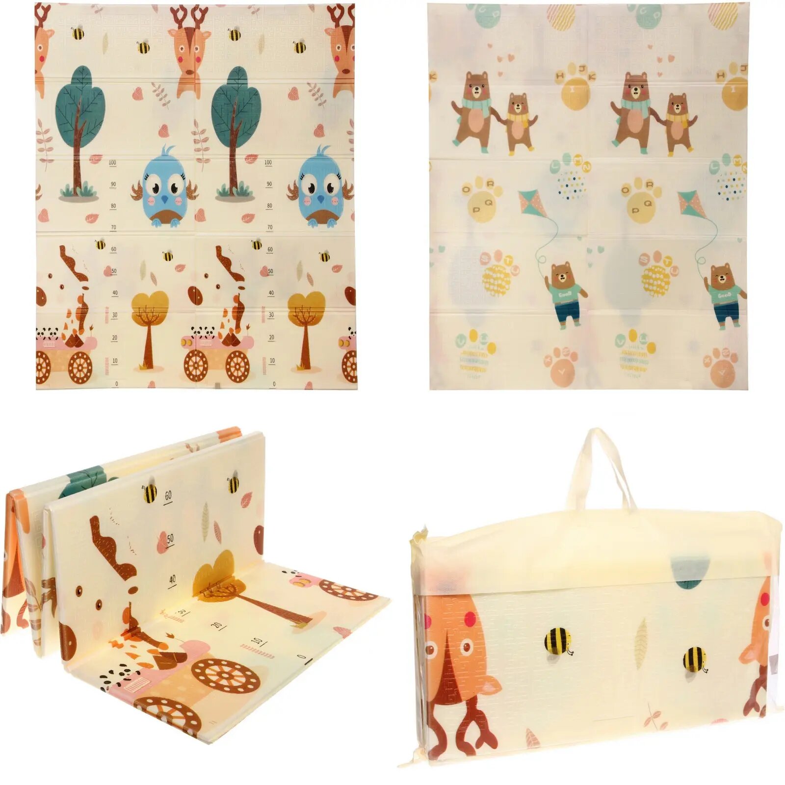 Детский игровой коврик 150х180 см, стильный дизайн, прочный материал, для детей