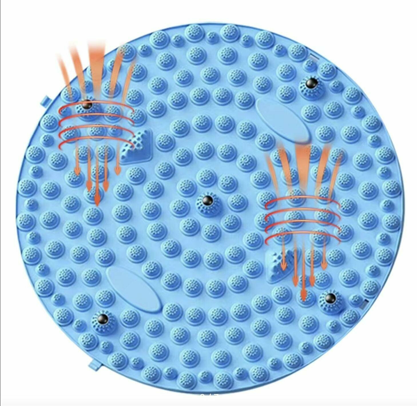Массажный коврик для релаксации ног, точечный массаж, голубой