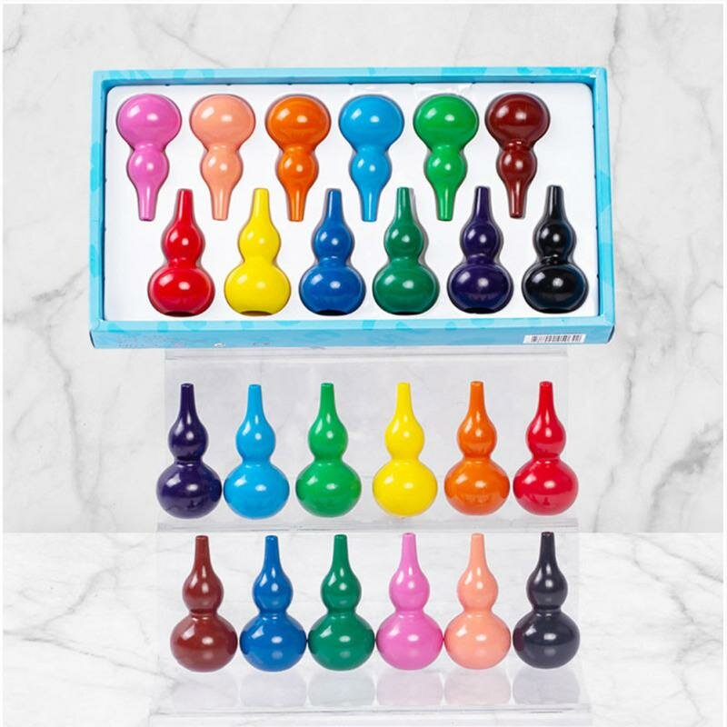 12 шт./набор 3D-ручек-карандашей в форме тыквы, набор кистей для конфетного цвета