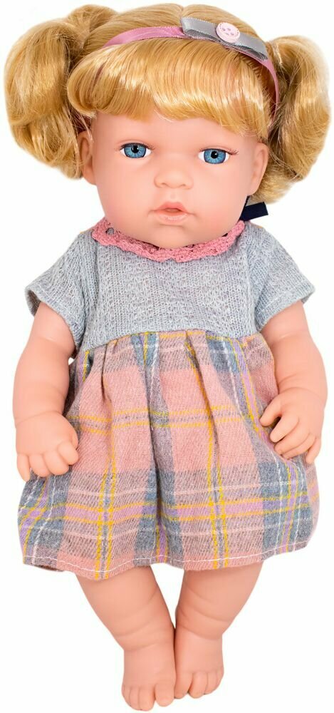 Кукла пупс, высота 30 см, игрушечный младенец с одеждой и длинными волосами, для сюжетно-ролевых игр, пластиковый пупсик, в пакете