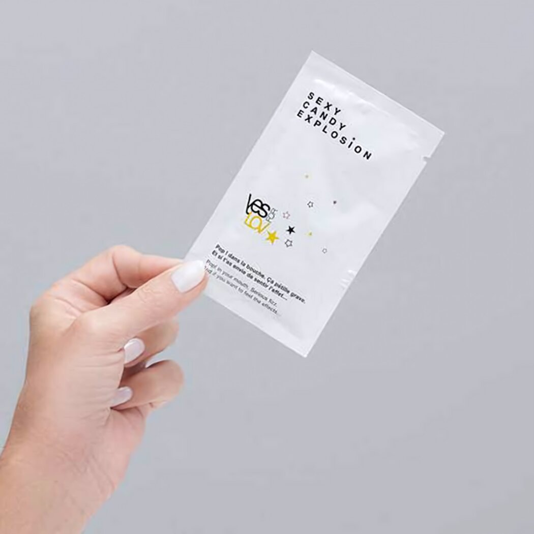 Порошок для оральных ласк 'Взрывающаяся карамель', 7 гр, сладкий, для массажа