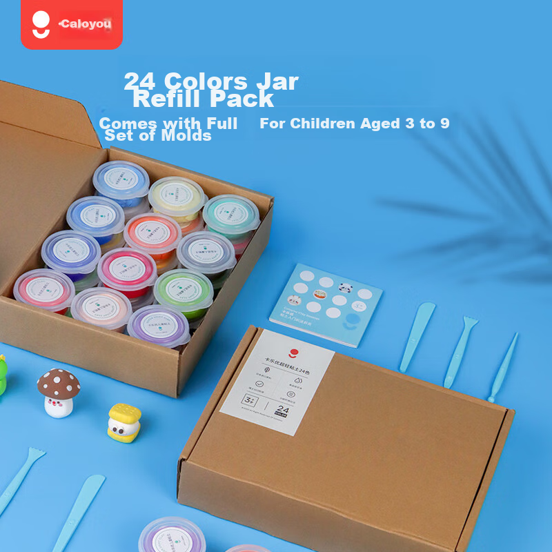 Coloyou Ultra-Light Clay, Non-Toxic Colored Clay, Lightweight Clay, Soft Pottery Clay, Play Dough, Art And Craft DIY Toy, Paper Box Packaging