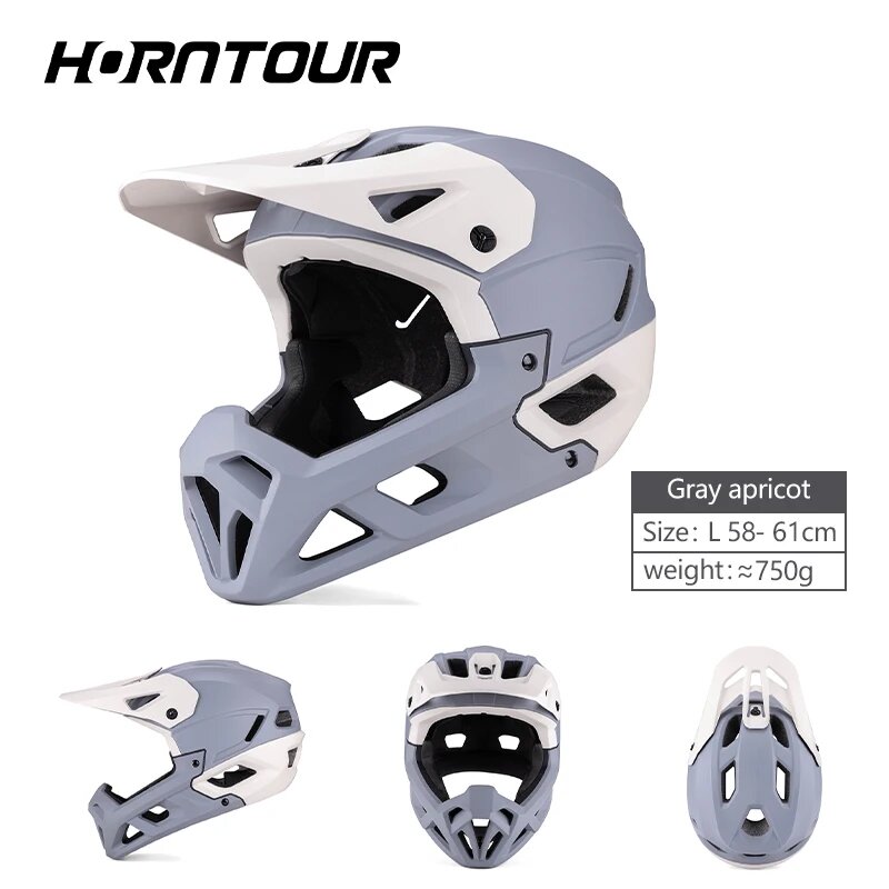 Horntour ХТ-58 шлем для горного велосипеда черный Gray apricot