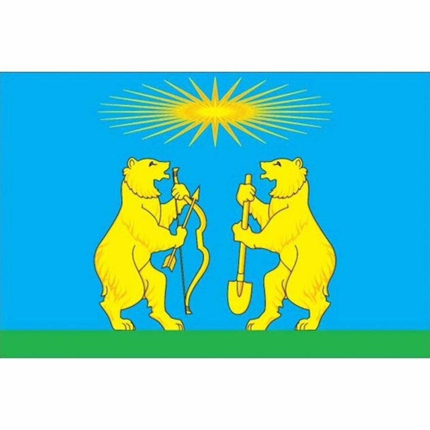 Флаг Северо-Енисейского района 135x90 см.