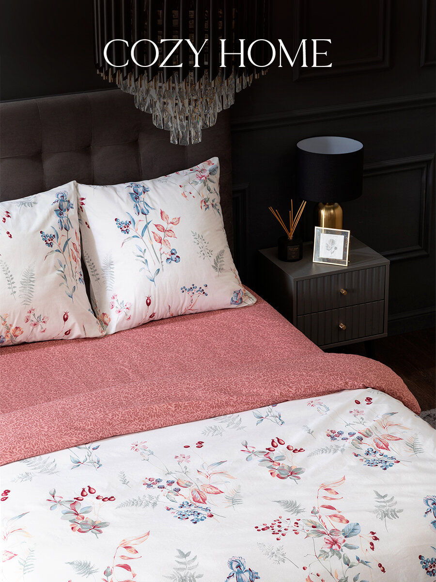 КПБ евро перкаль "Cozy Home" (70х70) рис. 40247-1/40248-1 Латери