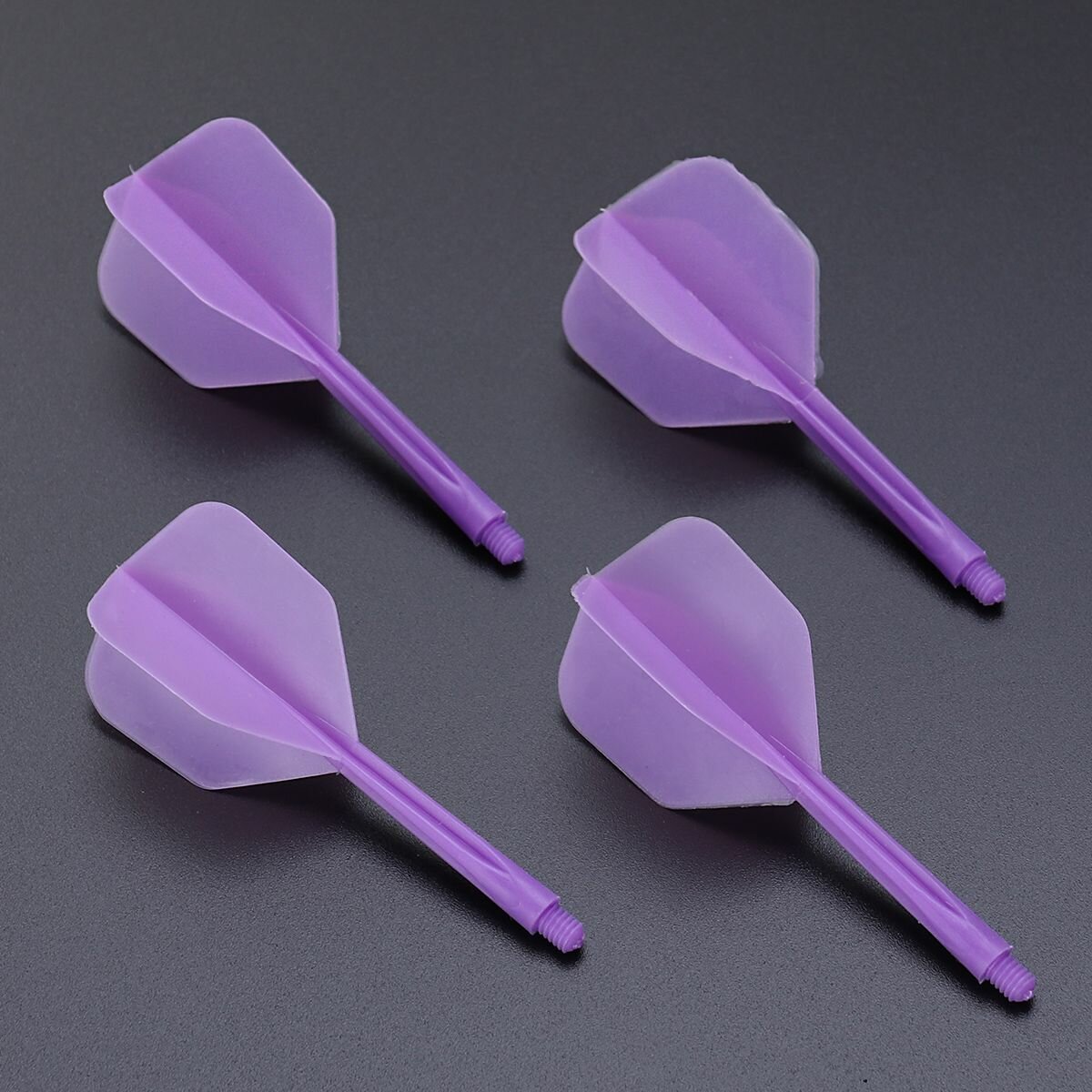 Набор Прозрачных Флайтов Для Дартса 4 Штуки Отличное Качество Цвет Violet 8.00X3.50X3.50Cm