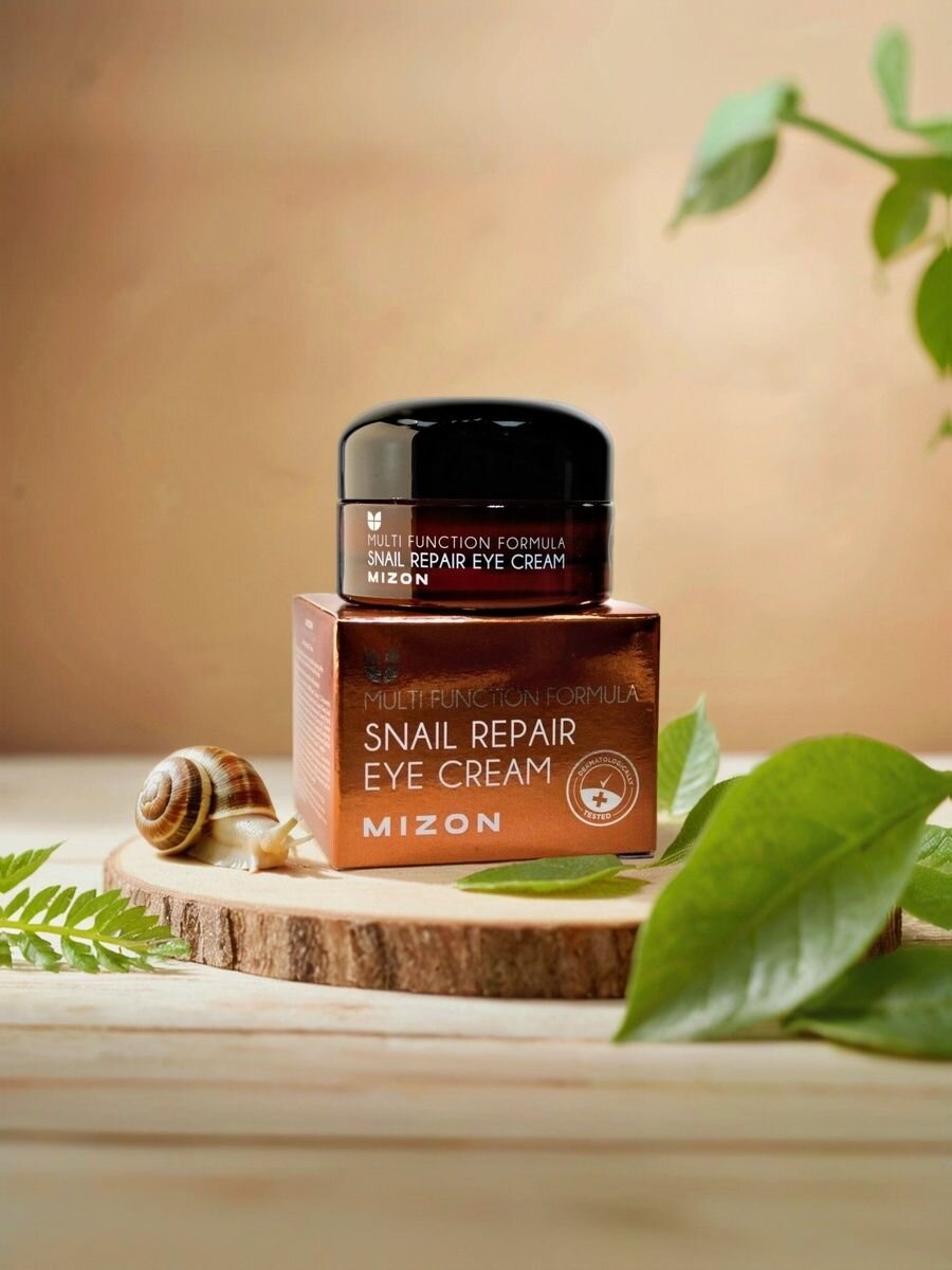 MIZON Крем для кожи вокруг глаз с муцином улитки Snail Repair Eye Cream 25мл