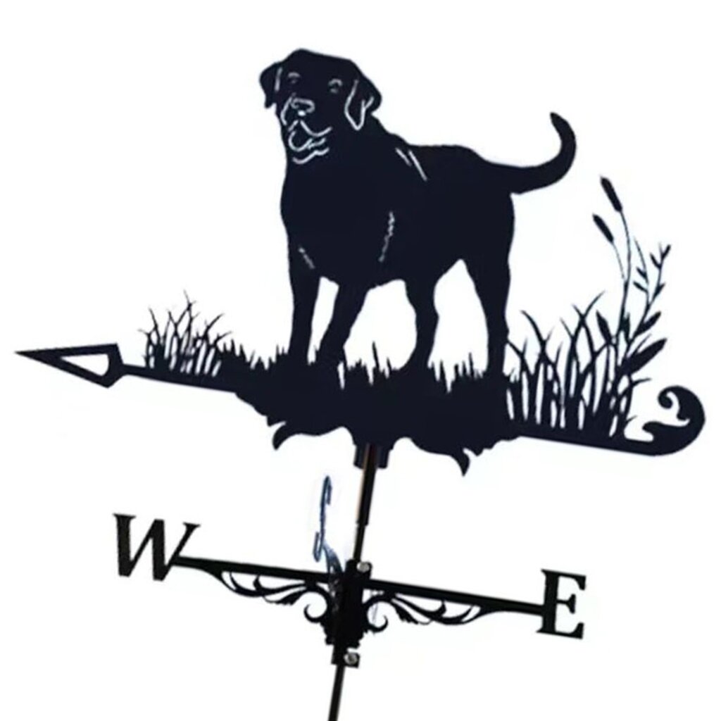 Флюгер в форме собаки для крыш и внутренних двориков Простая сборка Садовый флюгер