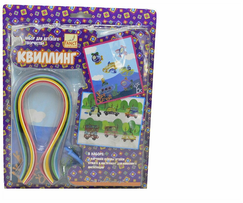 Набор для квиллинга, Букашки и Шоссе, 21*25 см