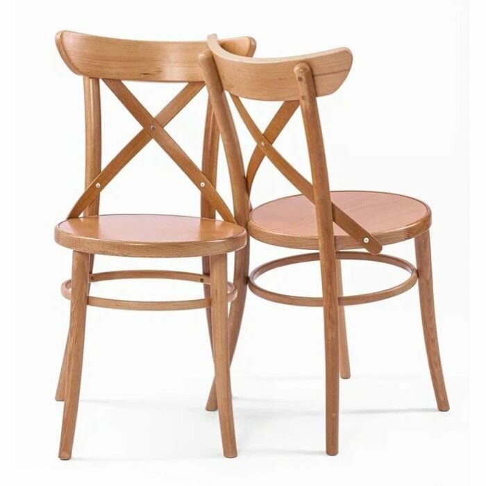 Комплект из 2-х стульев венских Terra (натуральный) жесткое сиденье