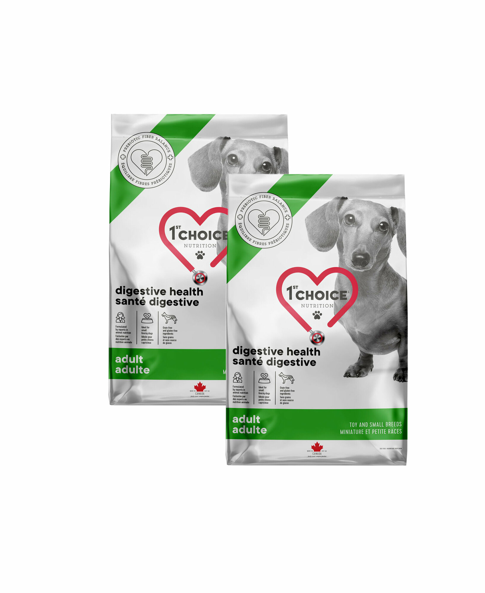 1ST CHOICE CARE DOG ADULT TOY & SMALL BREEDS DIGESTIVE HEALTH беззерновой для взрослых собак маленьких пород с чувствительным пищеварением с курицей (5 + 5 кг)